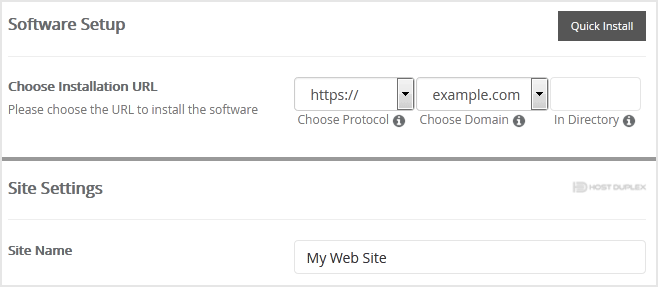 How to Install e107 via Softaculous in cPanel? - Host Duplex Knowledgebase