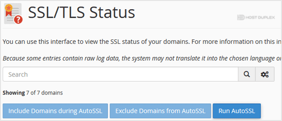 How To Run Autossl On Your Domains To Install An Ssl Via Cpanel Host