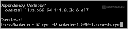 How to Install Webmin on CentOS 7 or CentOS 8? - Host Duplex Knowledgebase