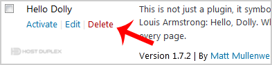 How to Deactivate and Delete a Plugin in WordPress? - Host Duplex Knowledgebase