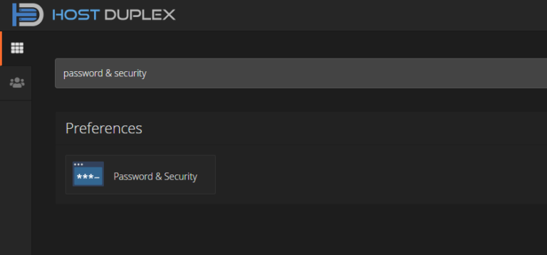 How to change cPanel password - Host Duplex Knowledgebase