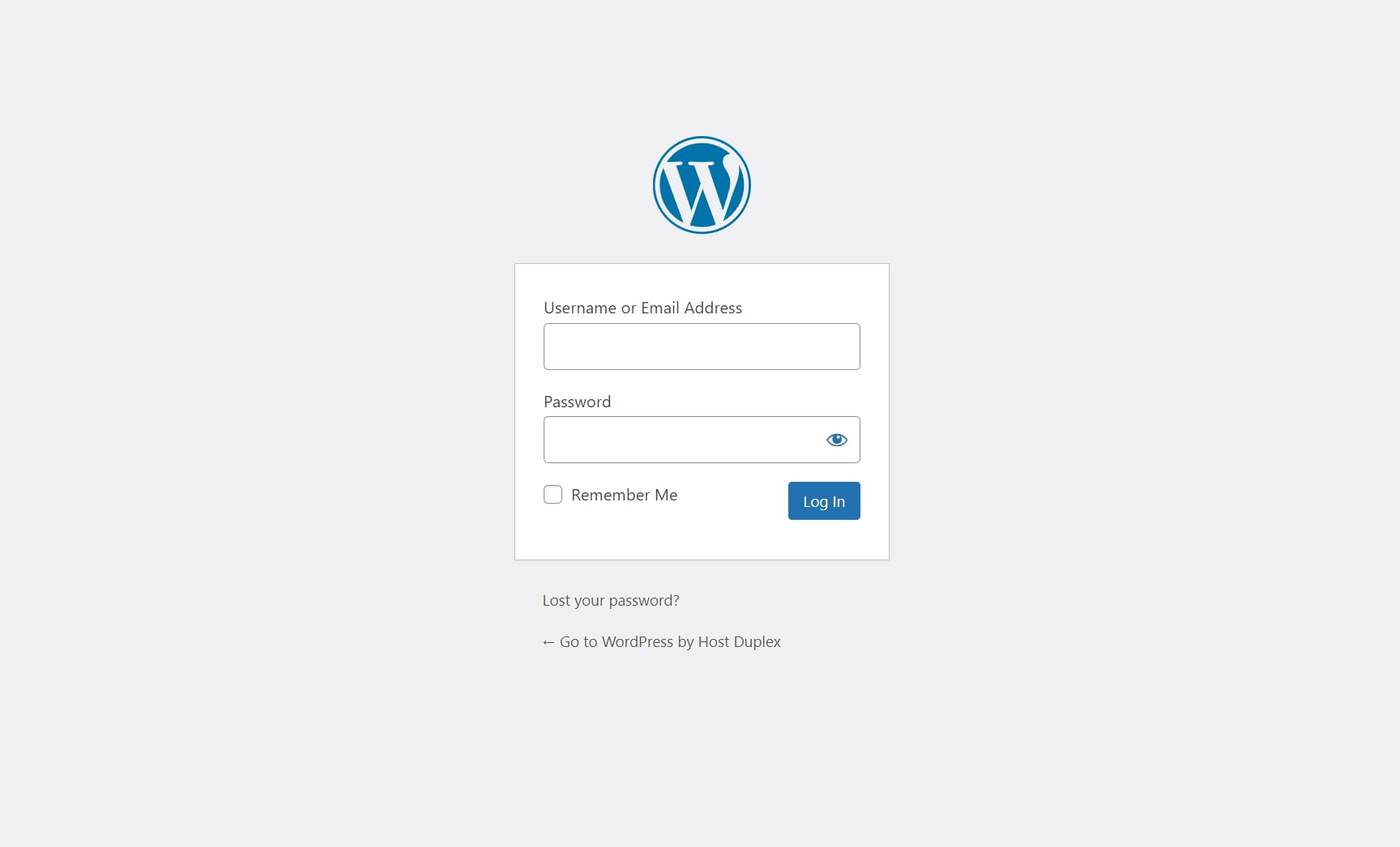 WordPress Dashboard | How-to login - Host Duplex Knowledgebase