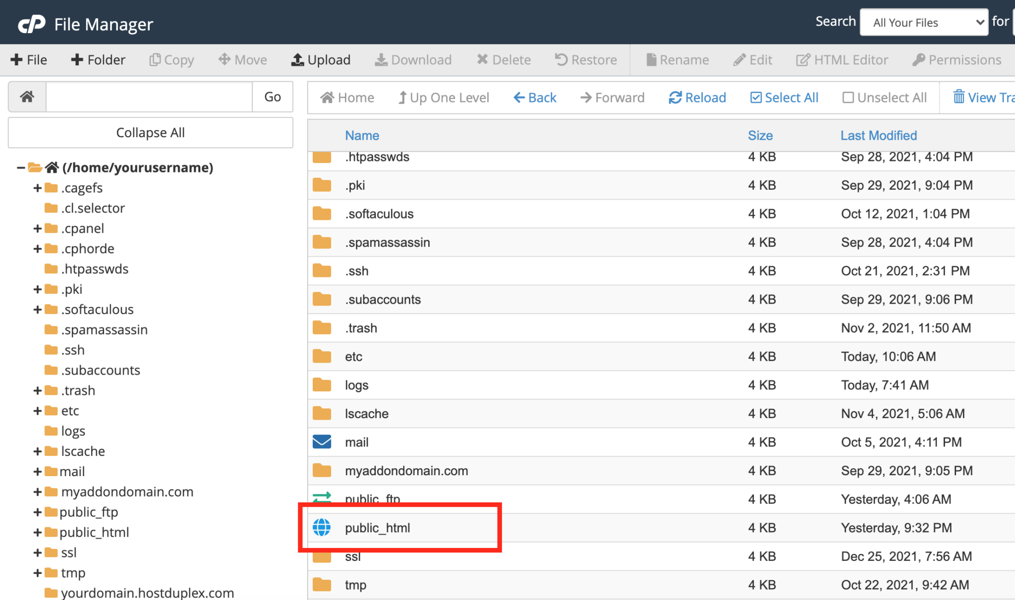 Where To Upload Website Files Using Cpanel Host Duplex Knowledgebase